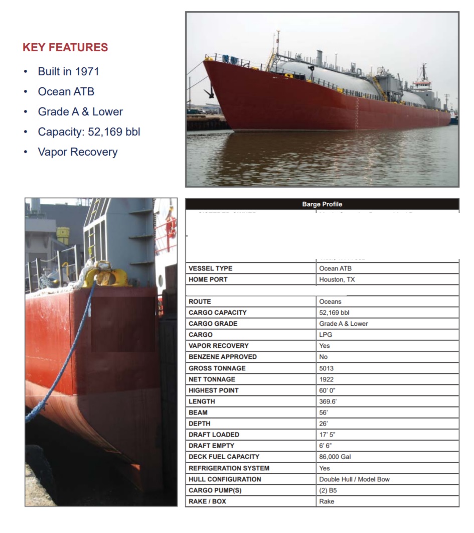 52k BBL LPG Barge ABS | Bourg Marine, Inc.