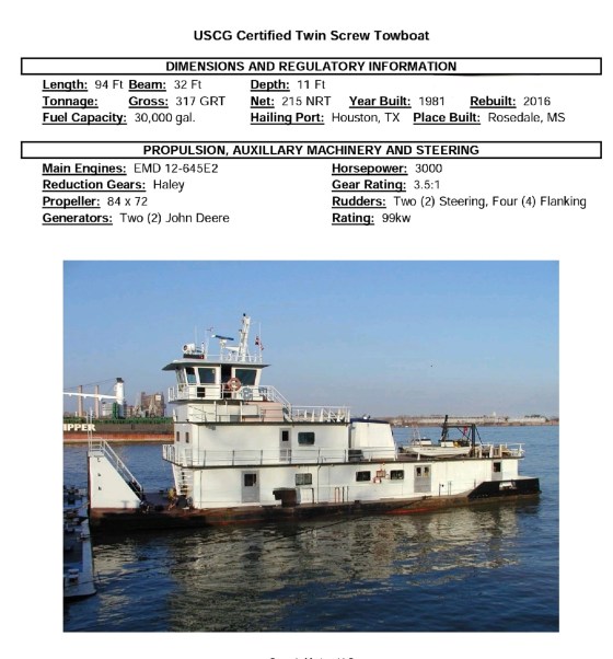 Pushboats for Sale | Bourg Marine, Inc.